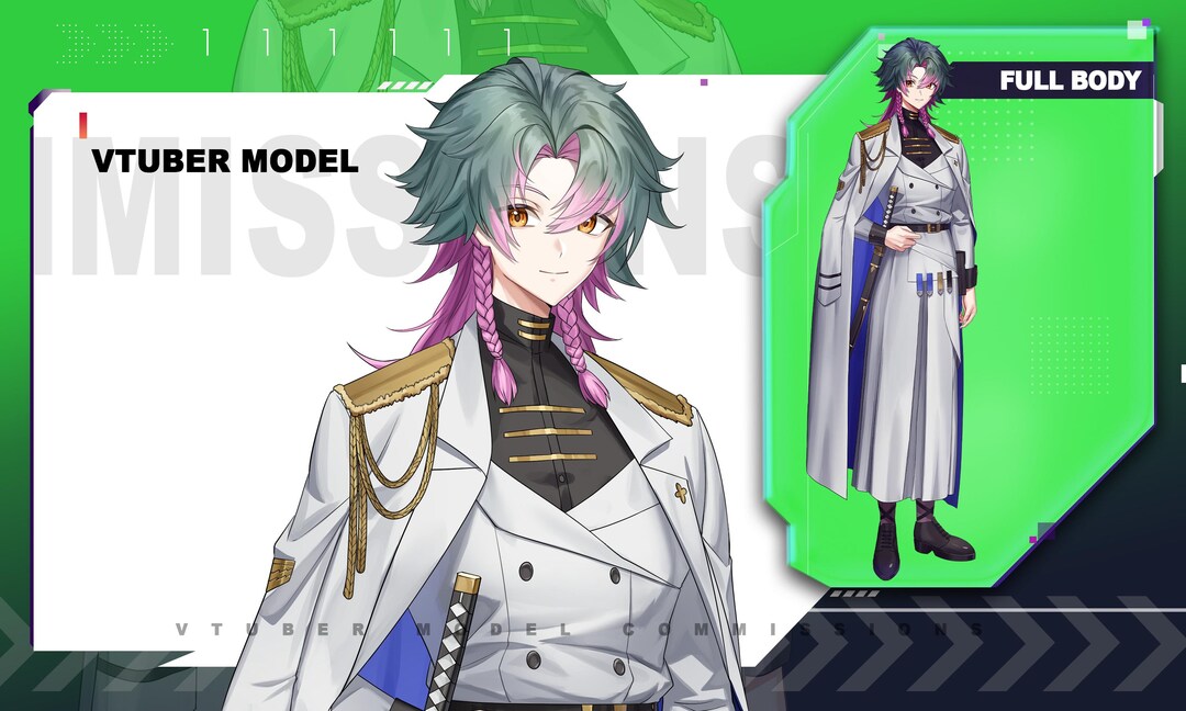 Custom Vtuber | Live2d Vtuber Asset | Digital Art | Rigged Vtuber Model ...