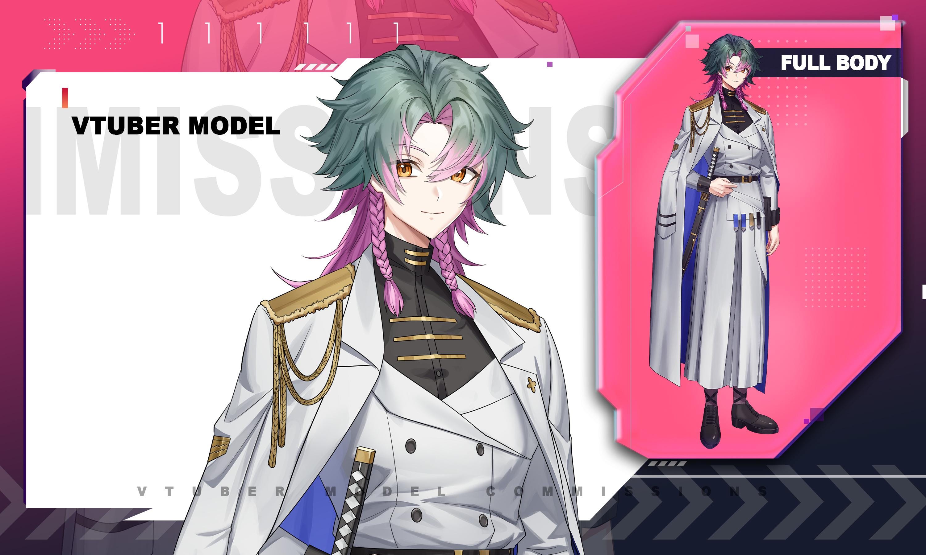 Custom Male Vtuber Model: Live2d Anime Commission, Fully Rigged ...