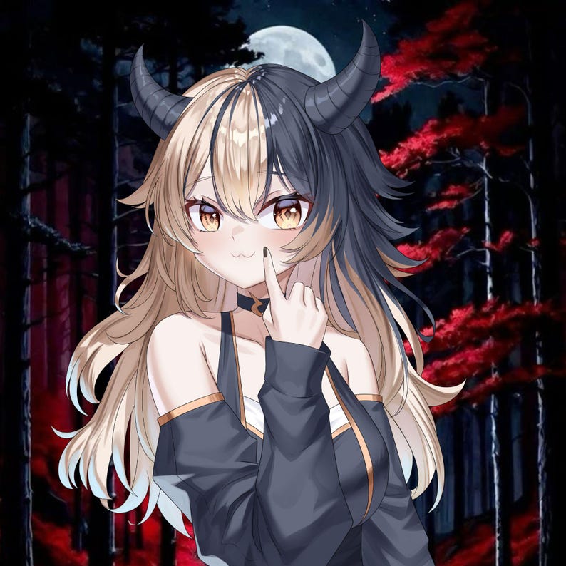 Custom Anime PFP Vtuber | OC Avatar | Twitch ,discord,youtube Profile ...