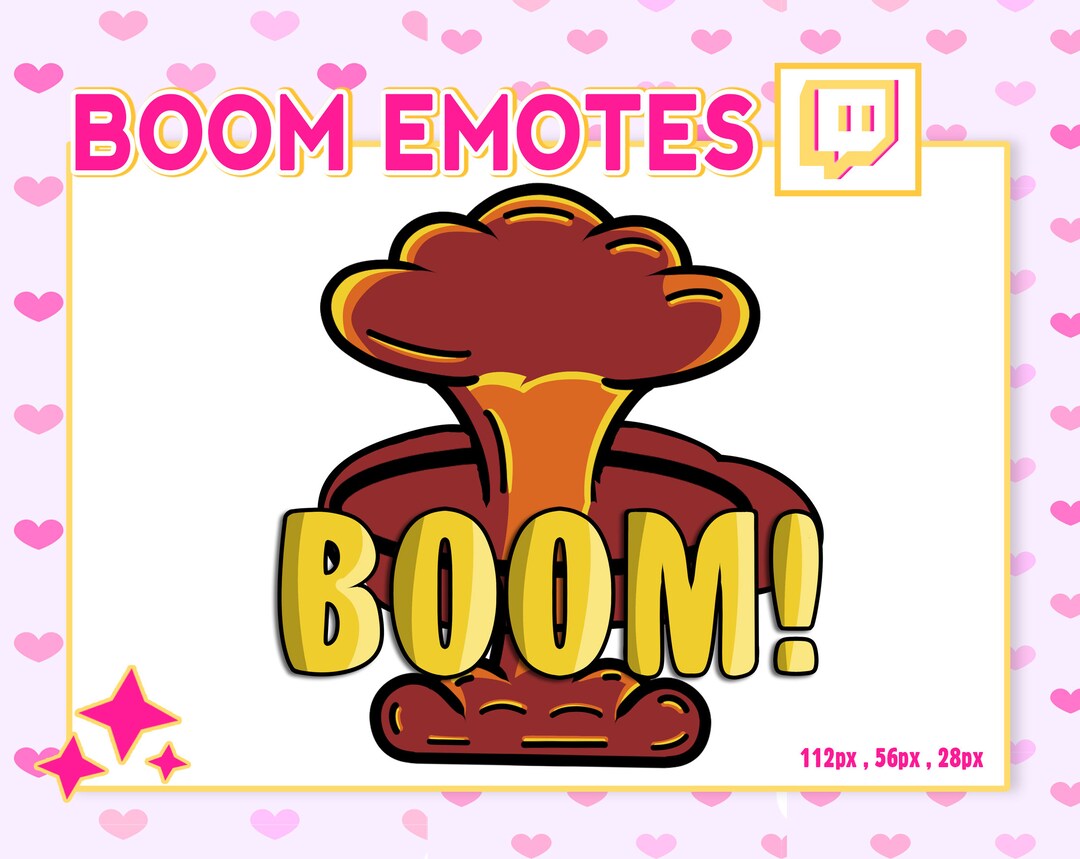 Twitch Emote Boom Explosion Custom Emote / Streamer / Twitch - Etsy ...