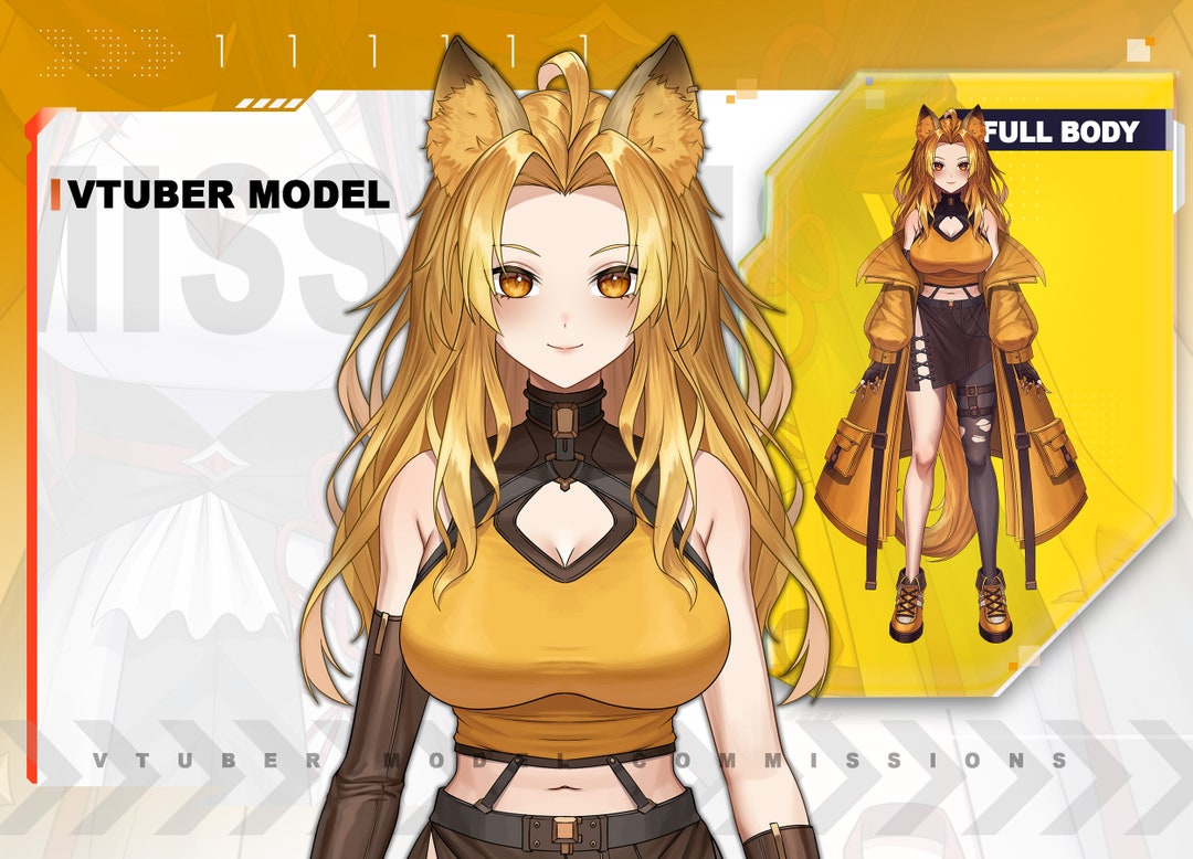 Vtuber Model Custom Male or Female Live2d Model Vtuber Design Commercial Use Vtuber Asset PFP ...