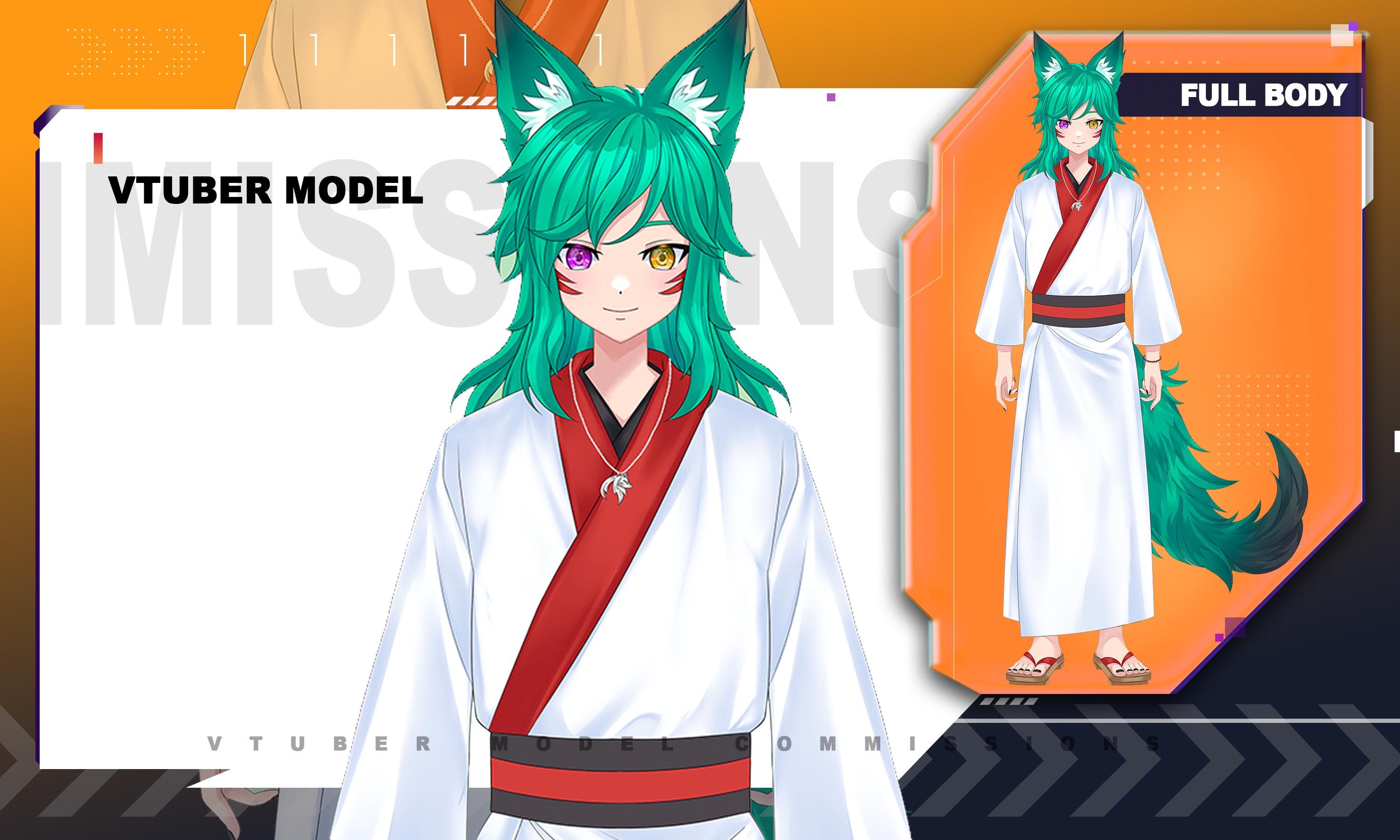 Custom Live2d Vtuber Model Commission: Anime Art, Rigging & Assets ...