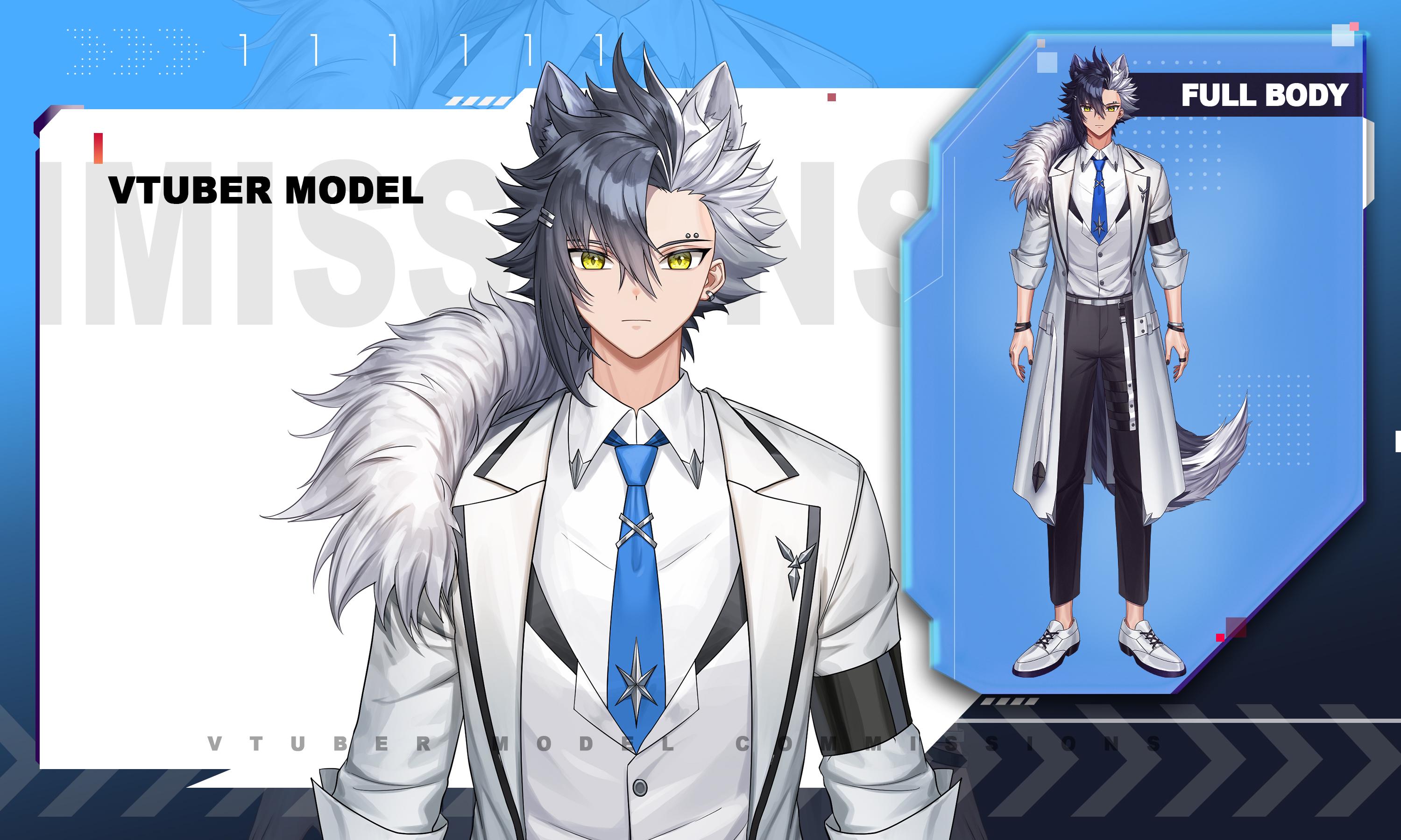Custom Male Vtuber Model: Live2d Anime Commission, Fully Rigged ...