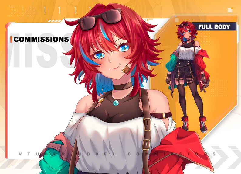 Custom Vtuber Model Rigging|live 2D Anime Avatar Commissionn for ...