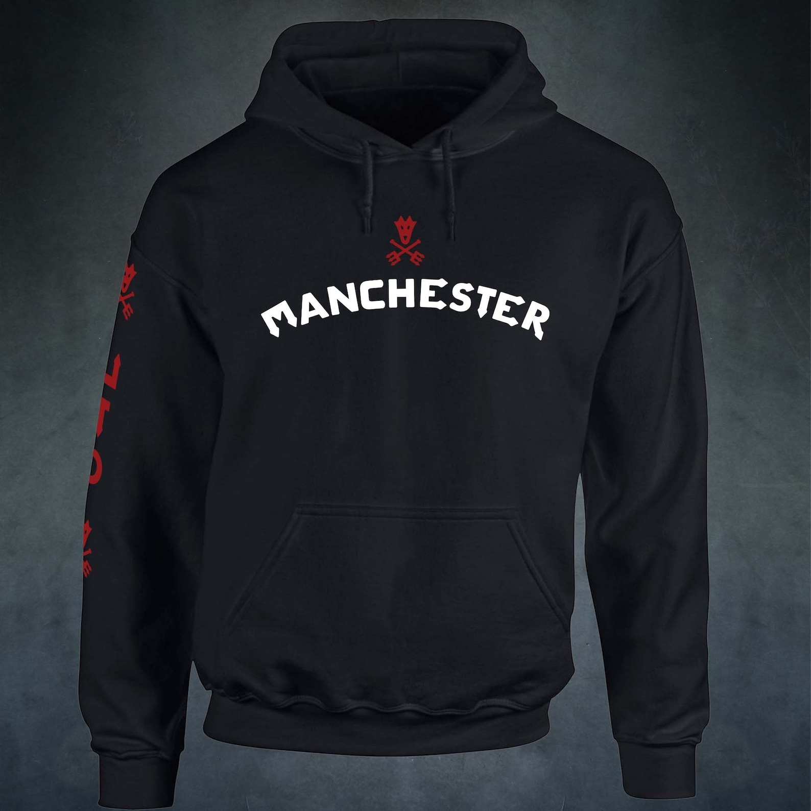 Manchester Red Devils | United Devil Skull Hoodie for Ronaldo Fans CR7 ...