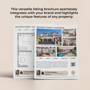 Essential Open House Brochure, Real Estate Flyer, Editable Canva ...
