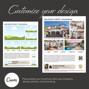 Essential Open House Brochure, Real Estate Flyer, Editable Canva ...
