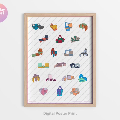 1 Nugget Play Couch MEGA Poster digital - Etsy