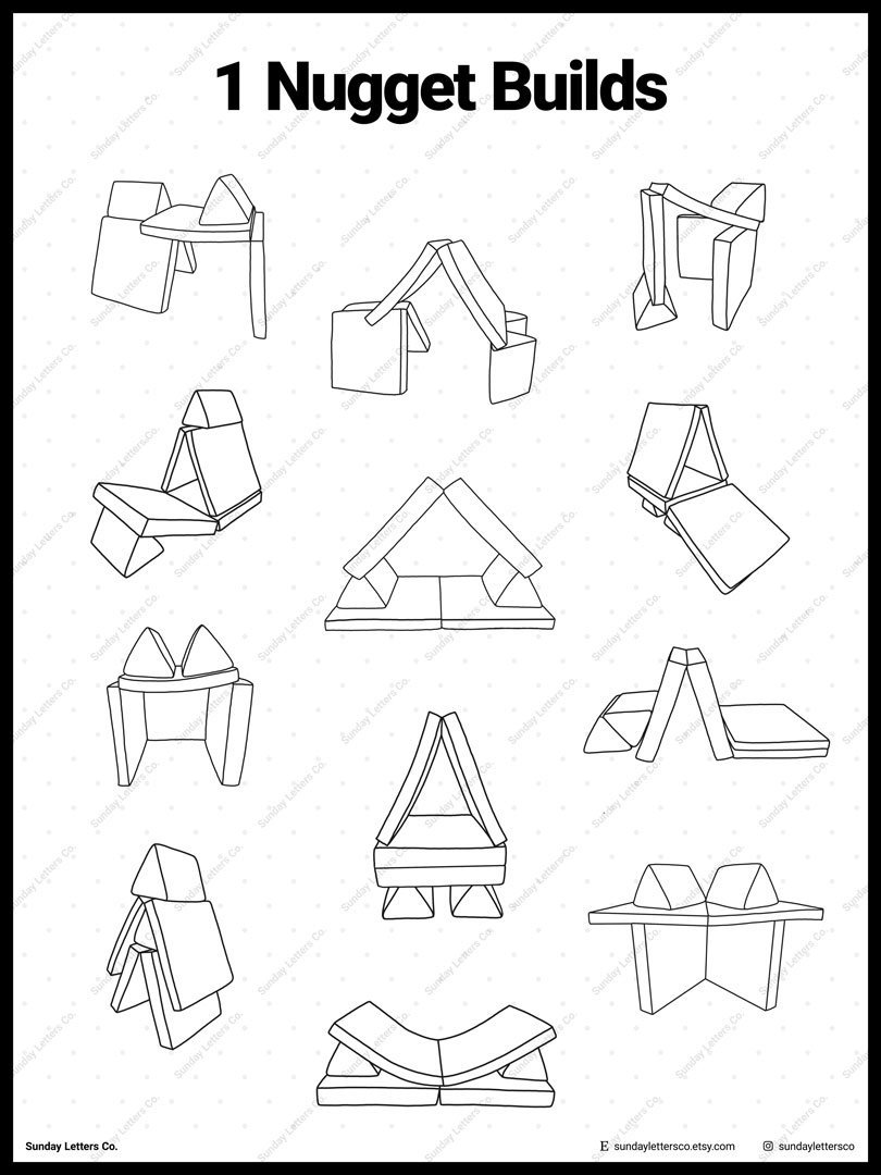 1 Nugget Builds Nugget Couch Ideas and Configurations Black | Etsy