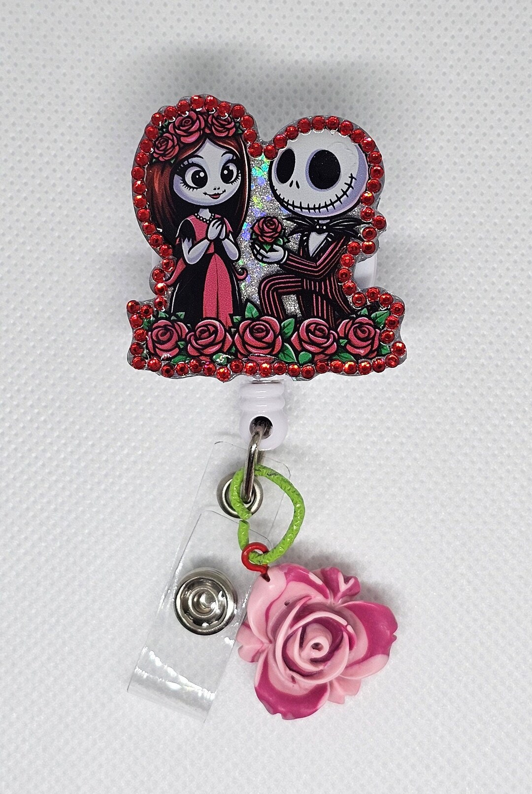 Jack and Sally Nightmare Before Christmas Retractable Badge Reel - Etsy