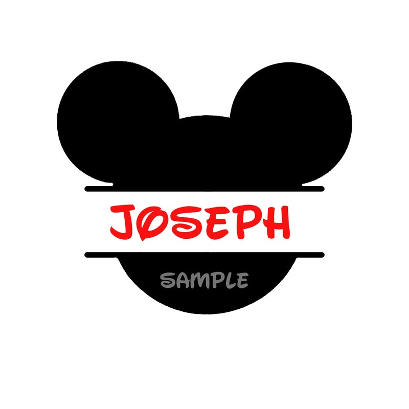 Mickey Monogram - Etsy