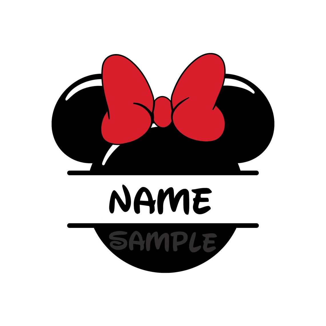 Personalized Minnie Mouse Name - Etsy