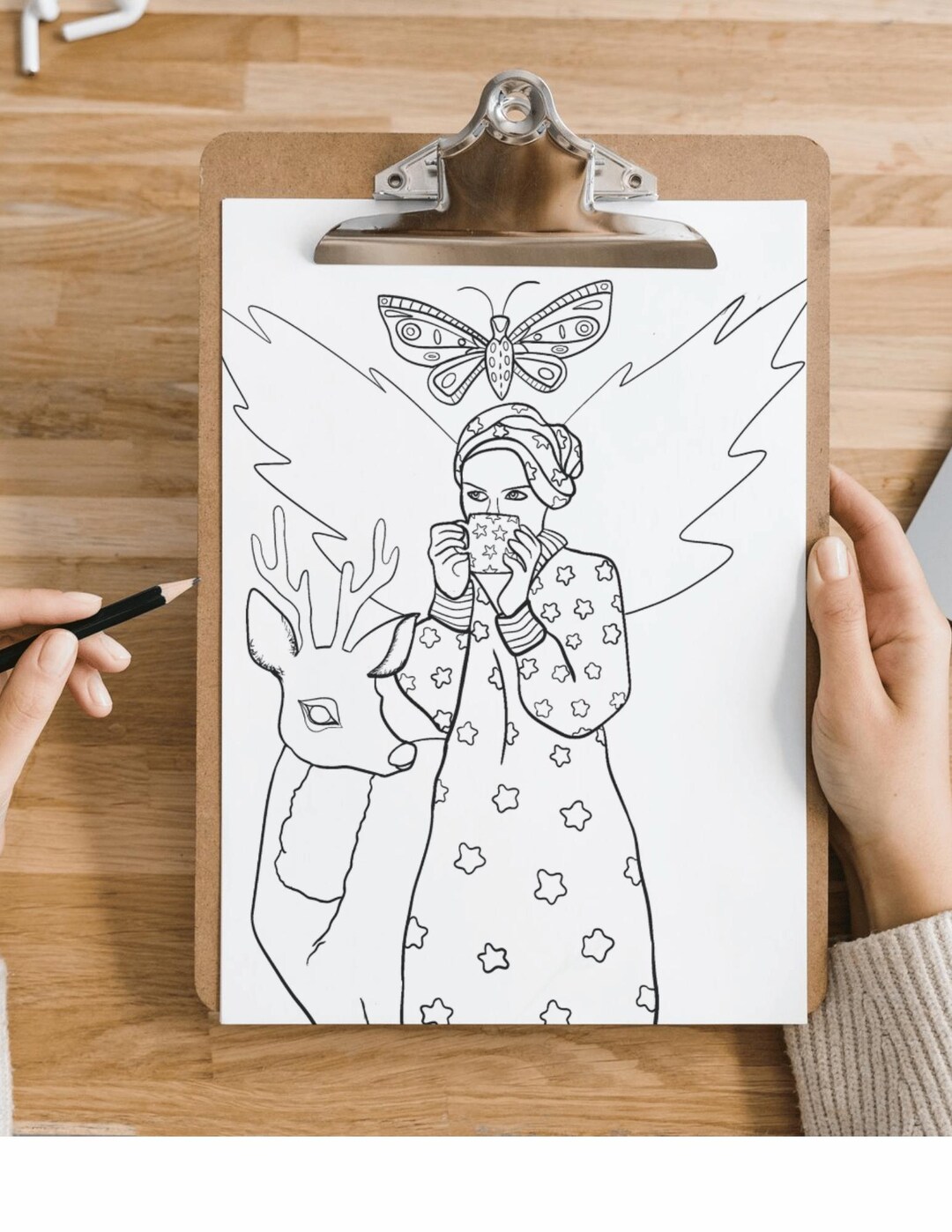 One Coloring Page for All Ages - Etsy