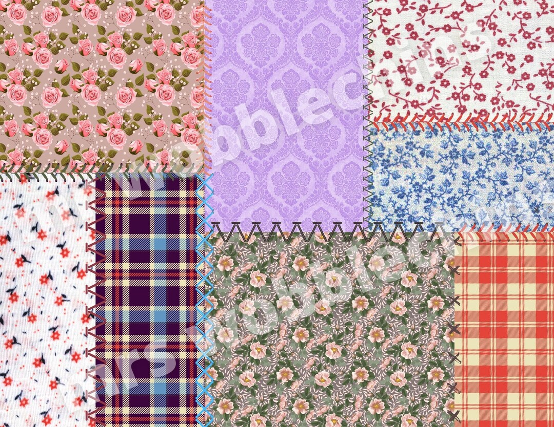 Quilted Scrapbook Paper - Etsy