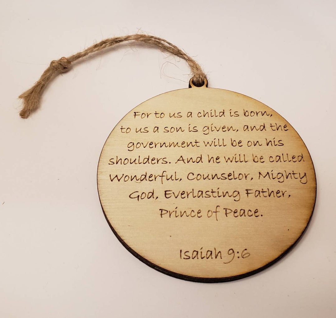 Laser-cut, Customized Bible Verse Ornaments - Etsy