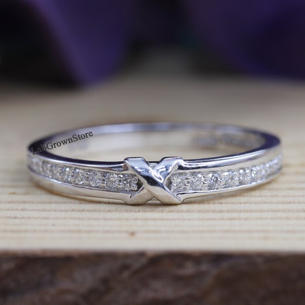 Diamond X Ring - Etsy