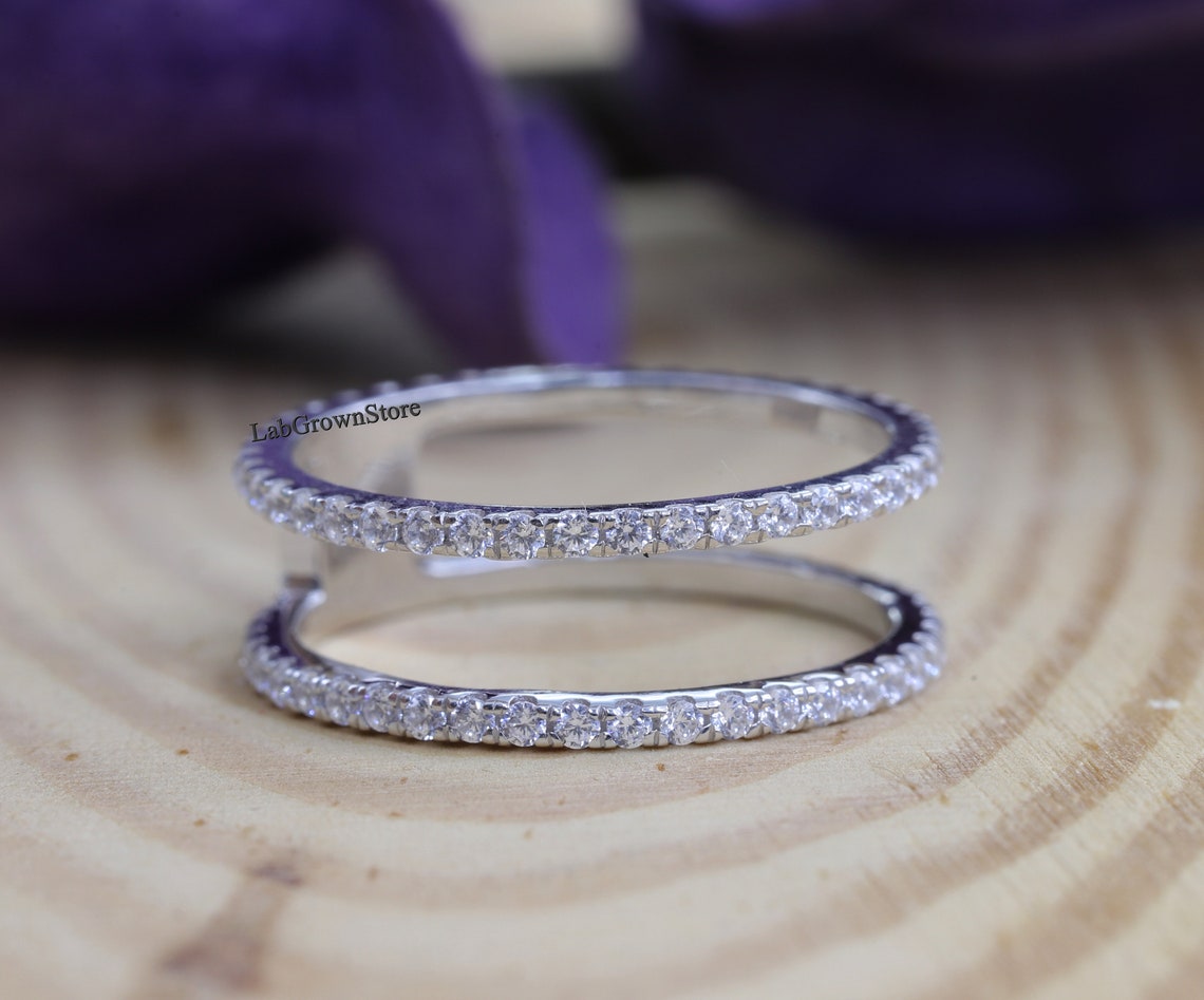 Guard Wrap Solitaire Engagement Ring Enhancer Guard Ring - Etsy