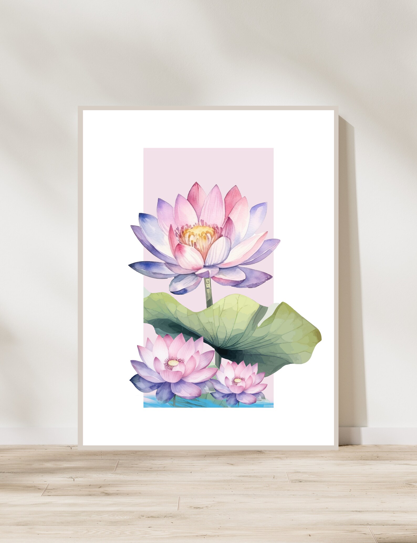 Lotus Flower Deco Wall Art Flower Print Flower Poster Gift Black Art ...