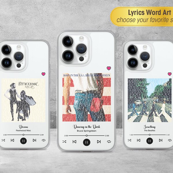 Lyrics iPhone Case - Etsy
