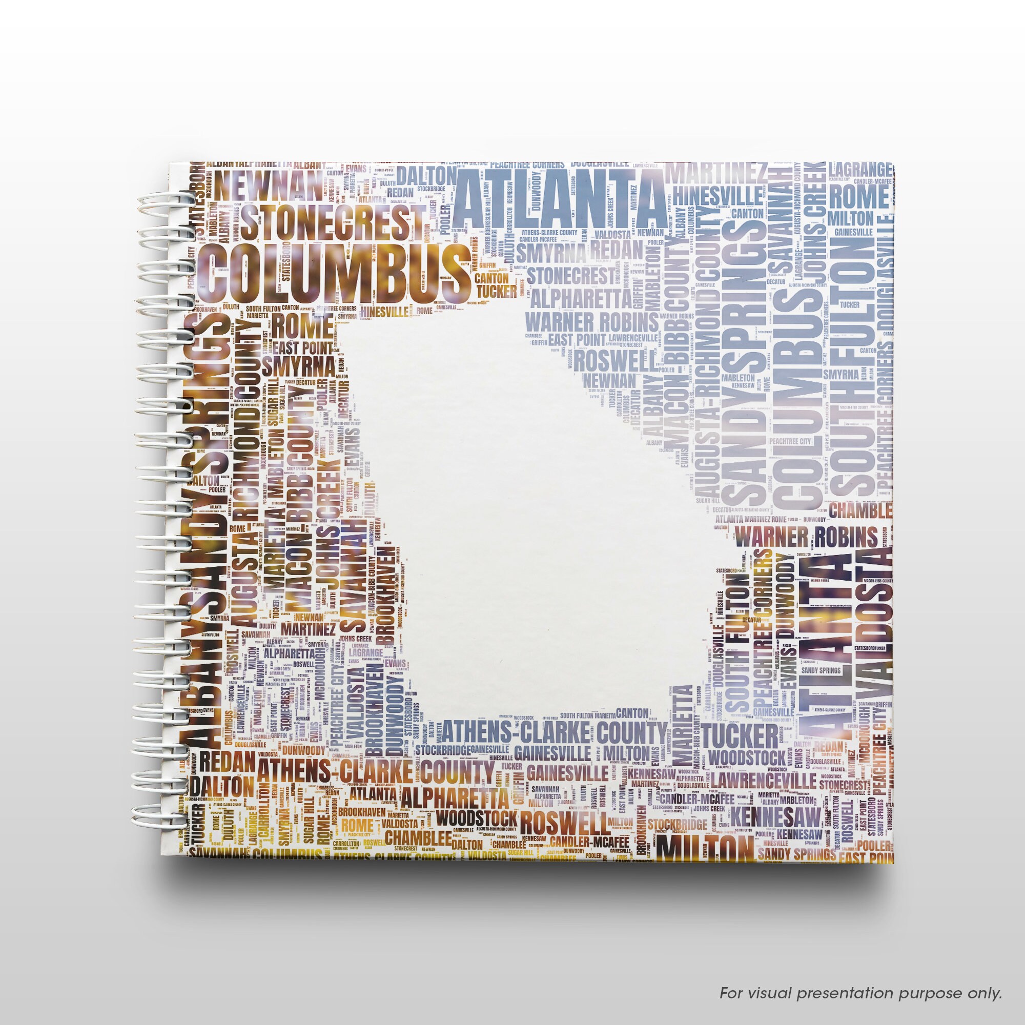 Map of Georgia Word Art. State of Georgia. Atlanta Poster. Printable ...