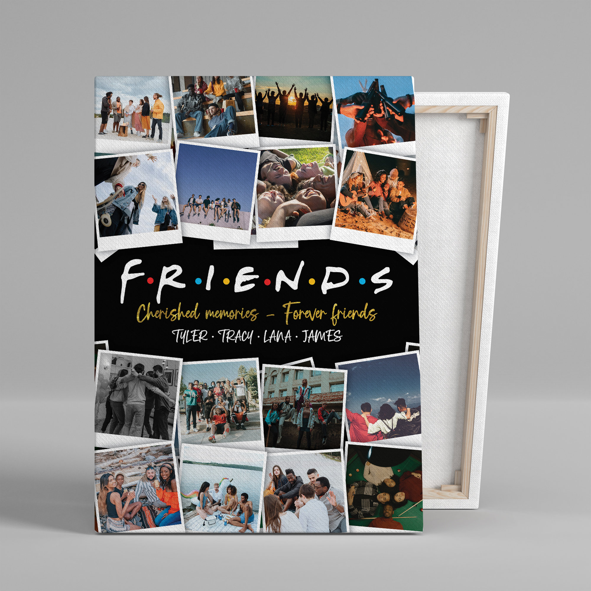 Best Friend Photo Collage, Personalized Bff Photo Collage, Best Friend ...