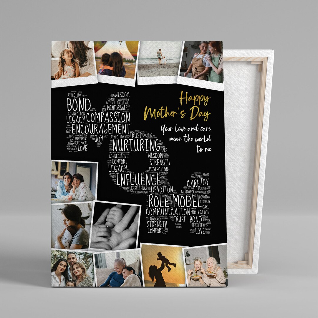 Personalized Mama Photo Collage Gift, Custom Mama Gift, Mothers Day ...