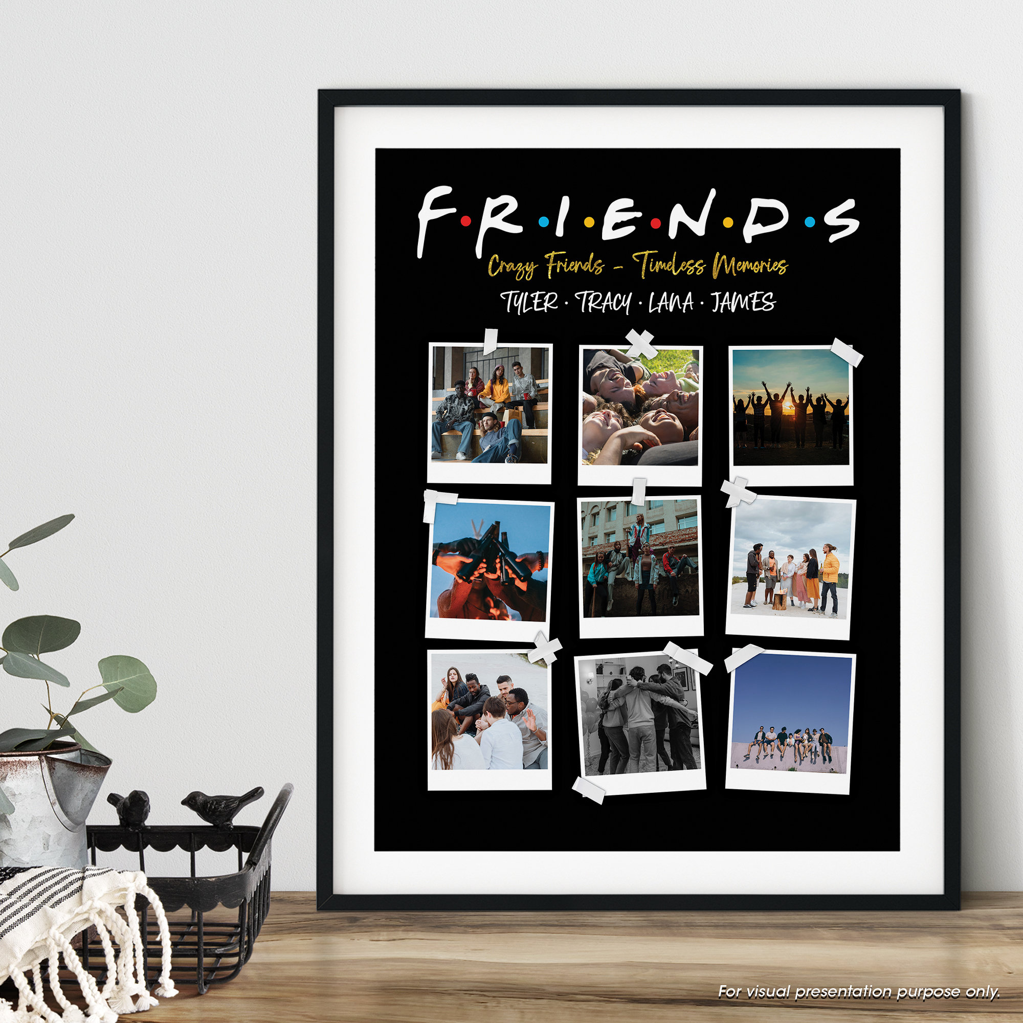Best Friend Gifts, Best Friends Photo Collage, Personalized Best Friend ...