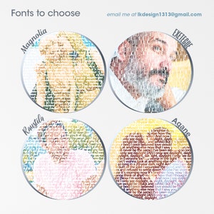 Custom Word Art Gift Ideas. Picture Made by Text. Printable Graphic Art ...