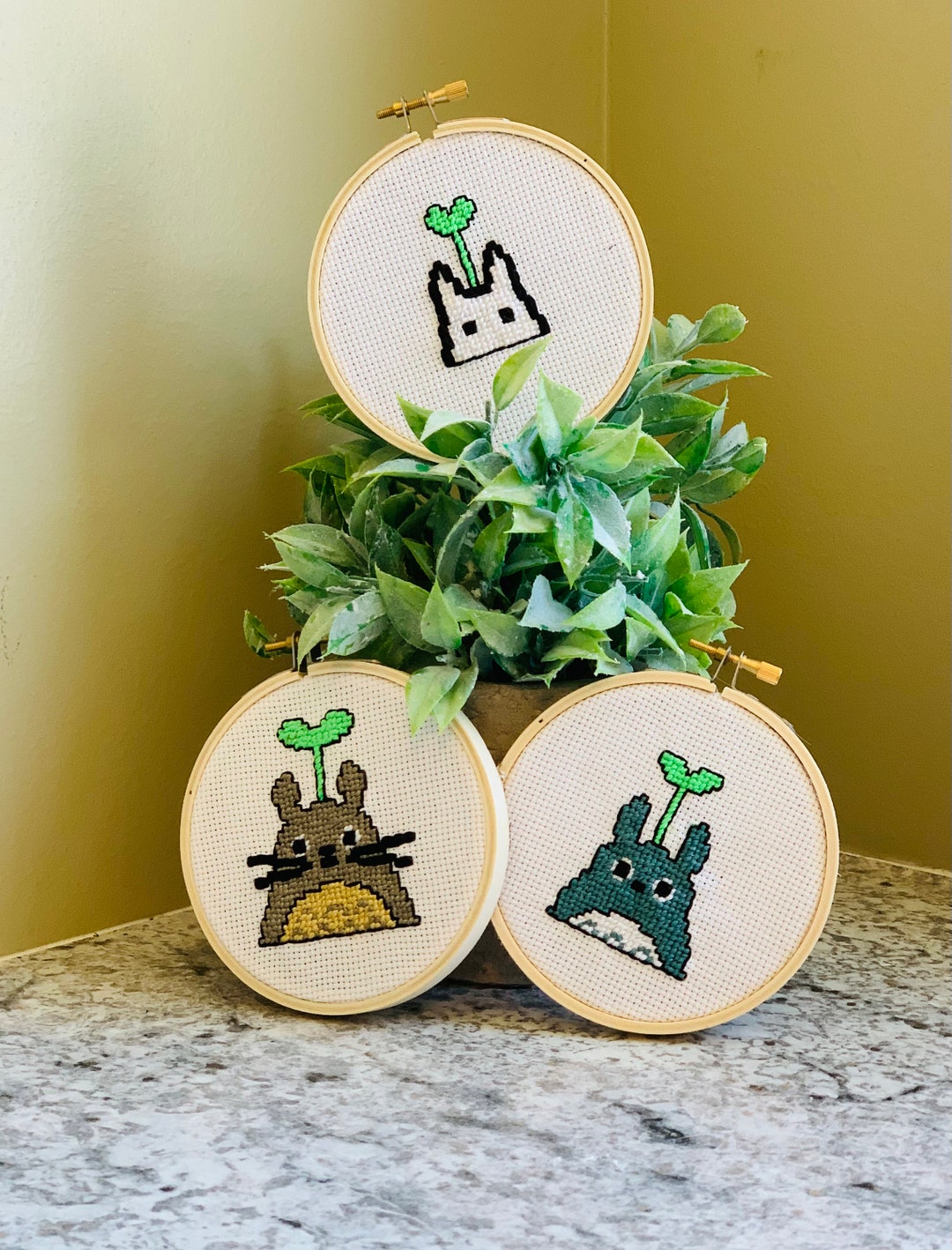 My Neighbor 3 Piece Micro Cross Stitch - Etsy