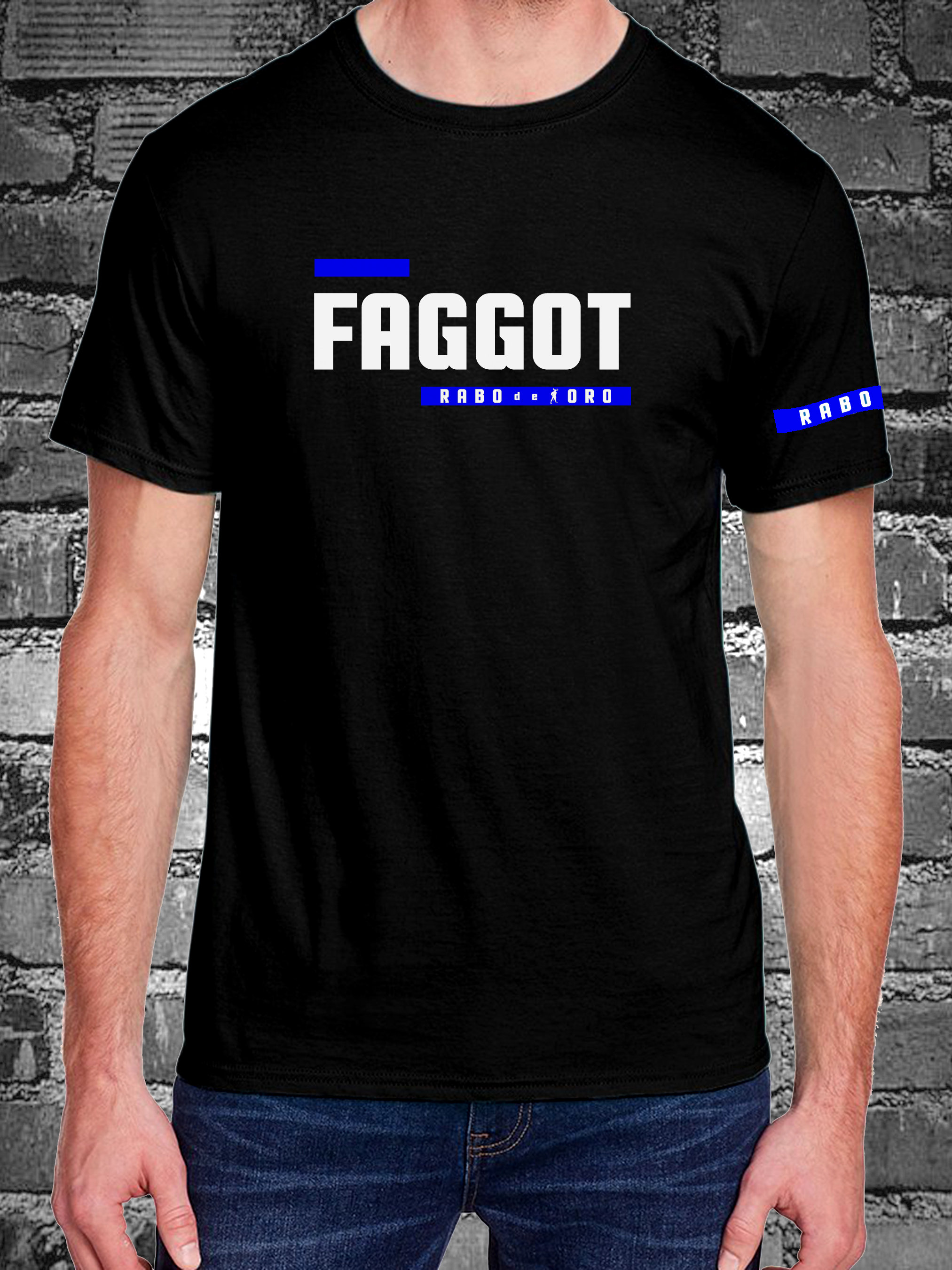 FAGGOT Gay Men's Fetish Club Black T-shirt With BDSM Hanky Code Details ...