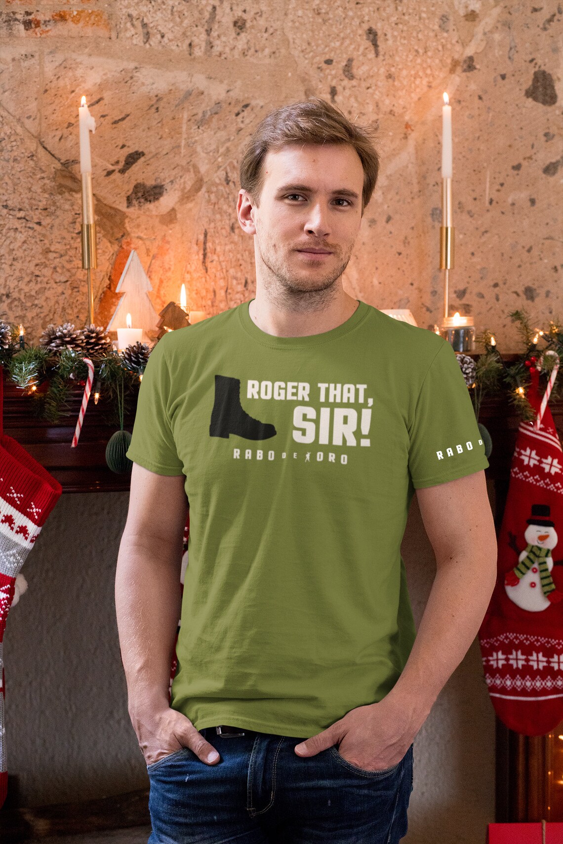 ROGER THAT, SIR Gay Men's Bdsm Fetish Club Army Olive T-shirt With ...