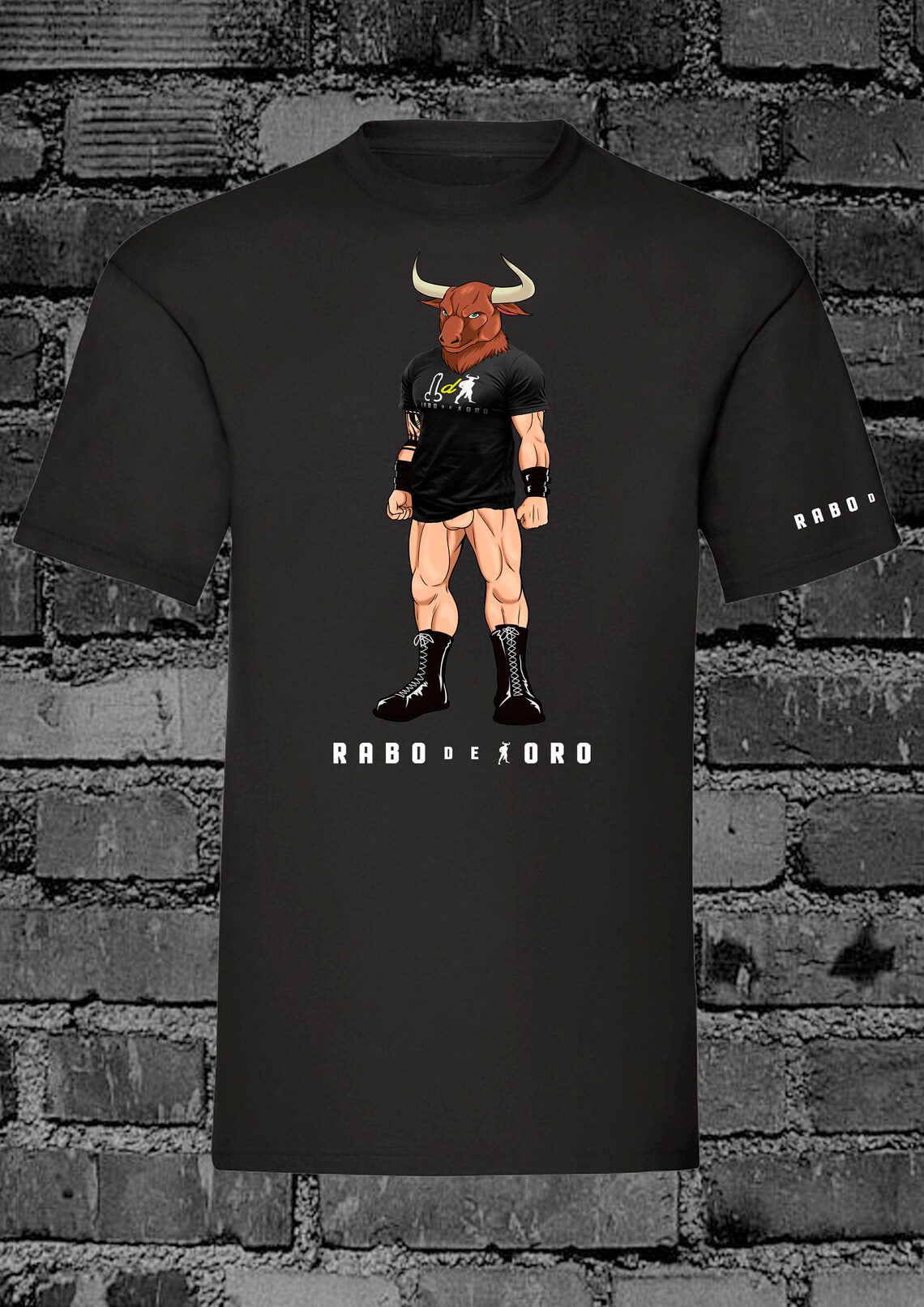 MINOTAUR Gay Men's Fetish Club Black T-shirt With Rabo De Toro Graphic ...