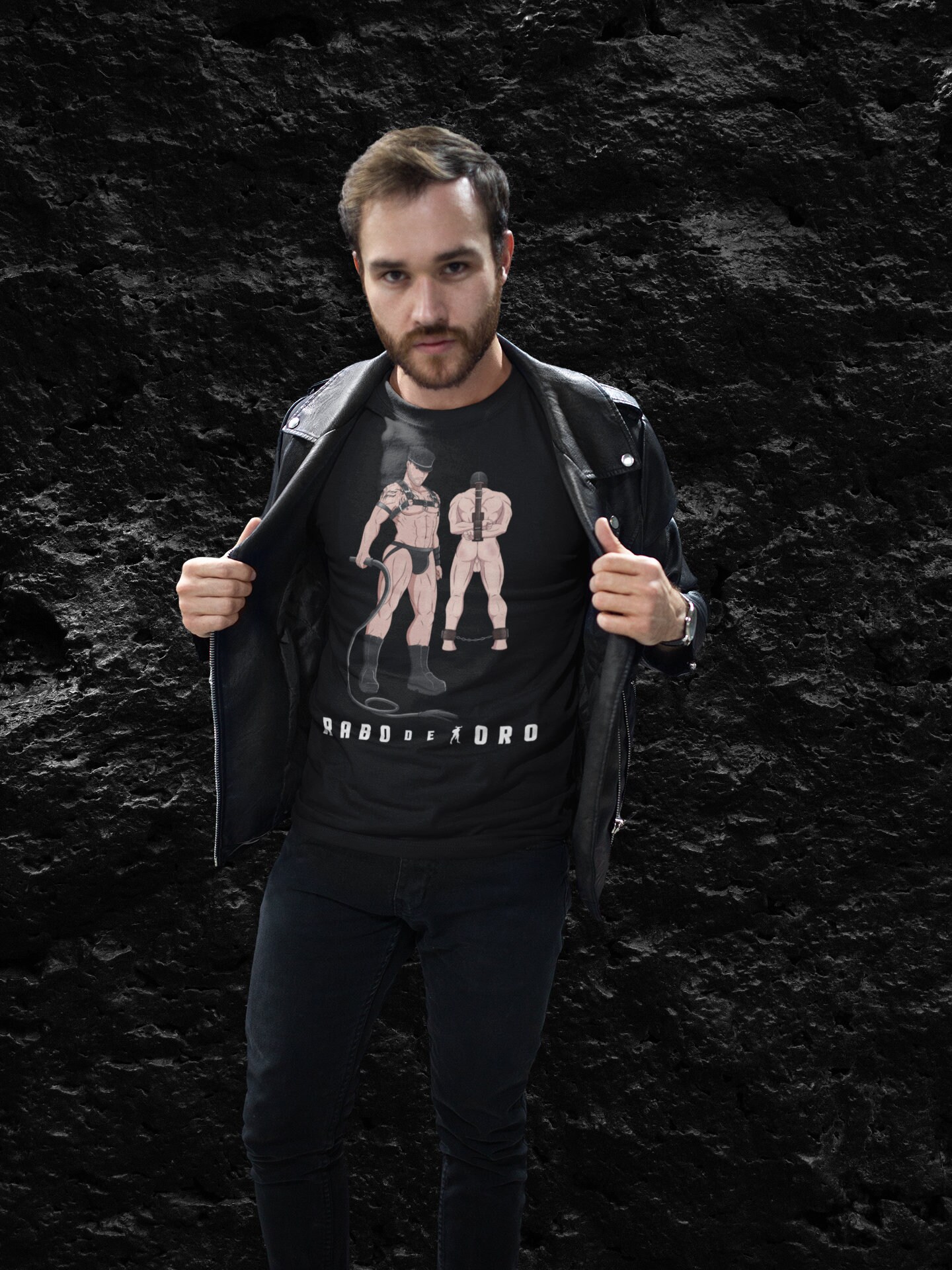 FLOGGING the SUB Gay Men's BDSM Fetish Club Black T-shirt With Master ...