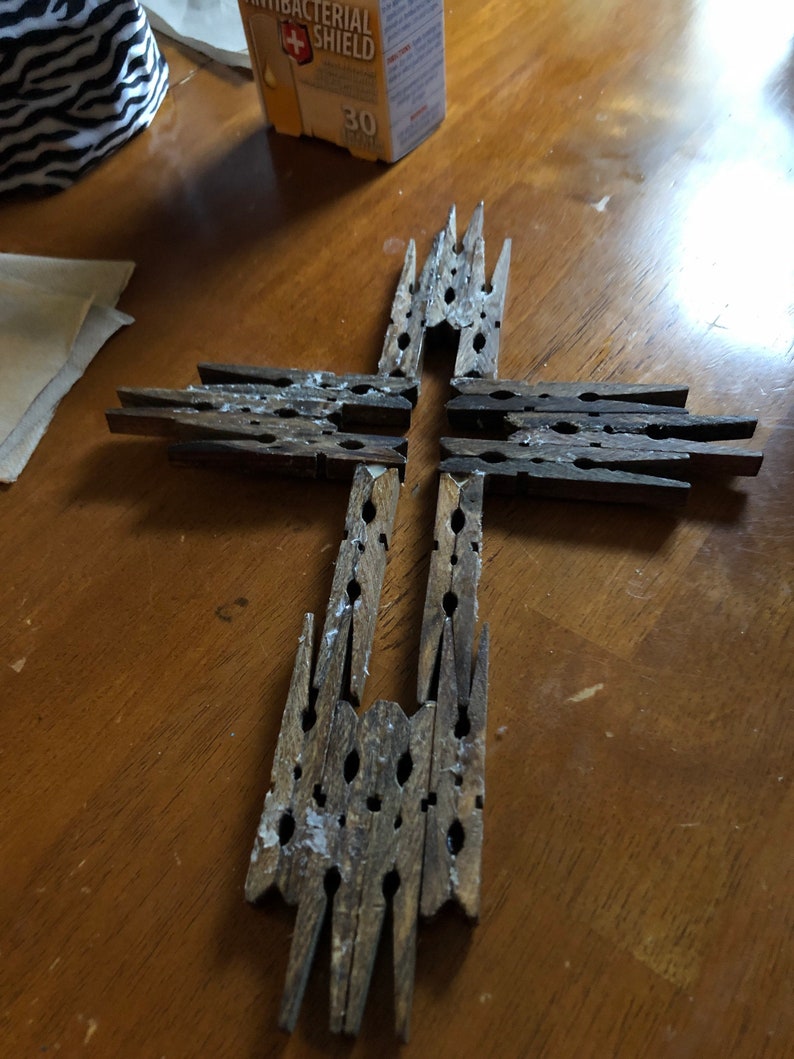 Clothes Pin Cross - Etsy