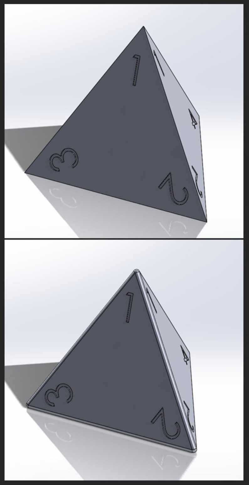 Numbered DND Digital STL Models, Sharp and Rounded Corners - Etsy