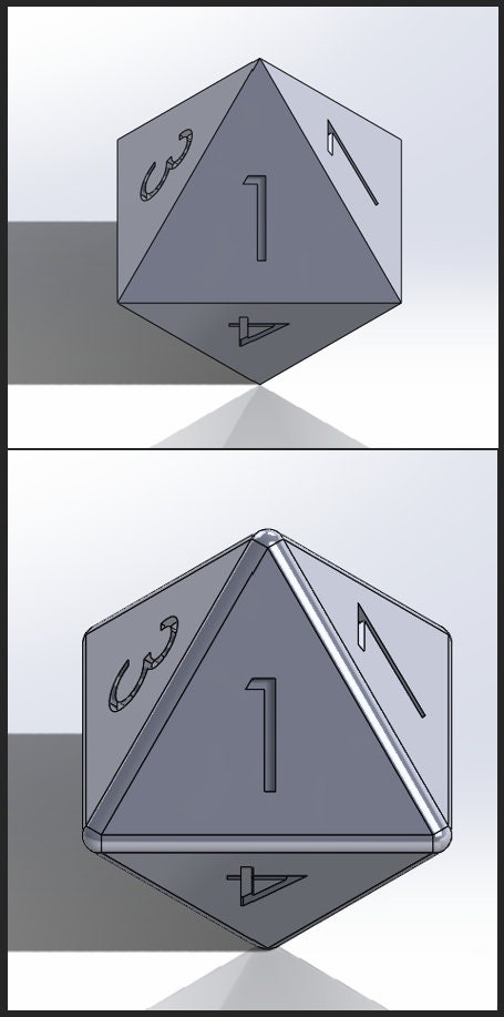 Numbered DND Digital STL Models, Sharp and Rounded Corners - Etsy