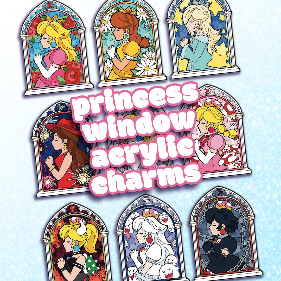 Princess Windows : Holographic Acrylic Charm - Etsy