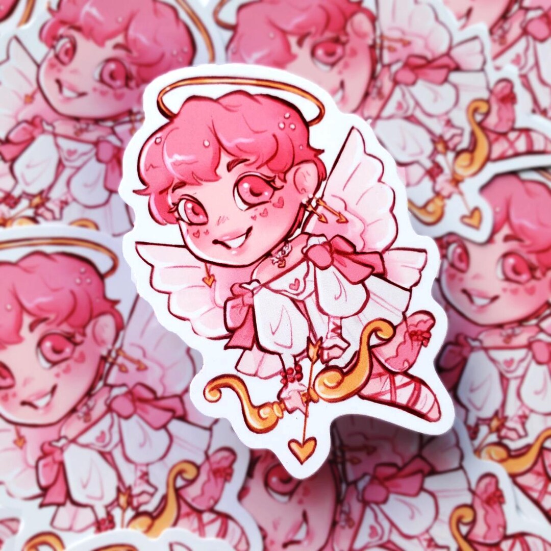 Chibi Cupid : Vinyl Sticker - Etsy