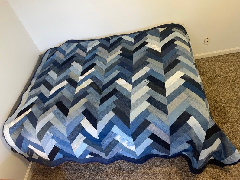 Denim Jean Quilt - Etsy