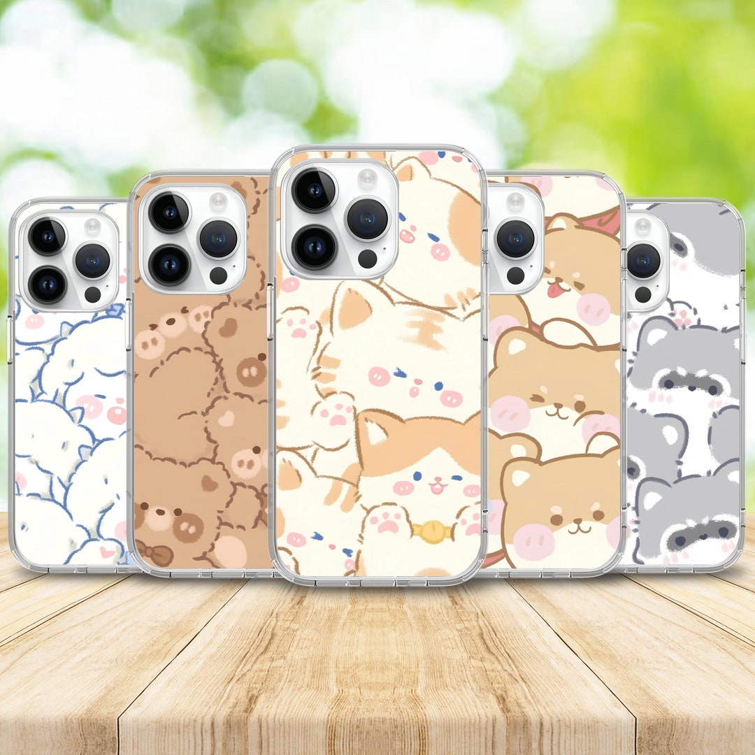 Raccoon Sheep Cute Animals Wallpaper Phone Case for iPhone 15 Promax ...