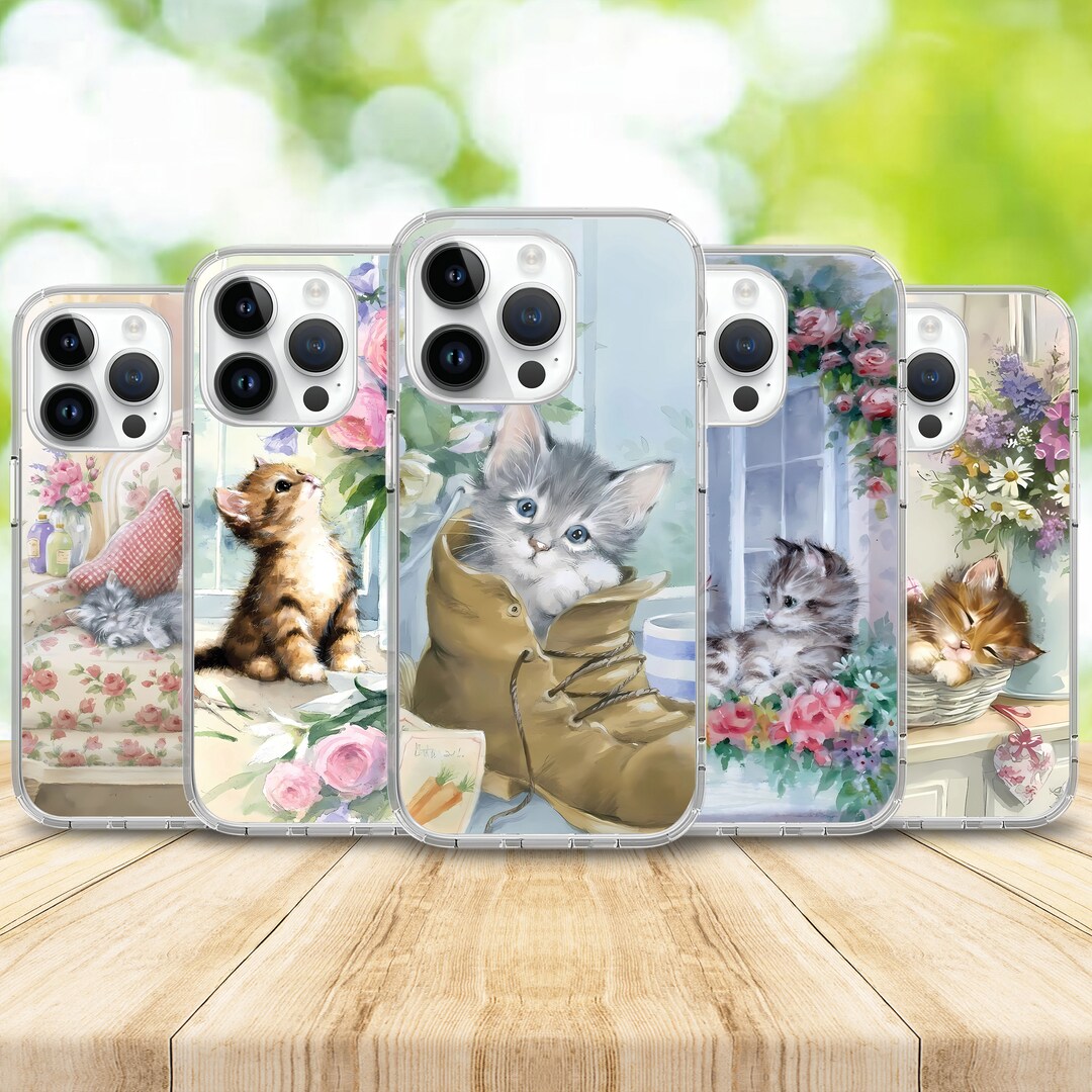Cat Phone Case for iPhone 15 Promax iPhone 15 Pro iPhone 14 Samsung S23 ...