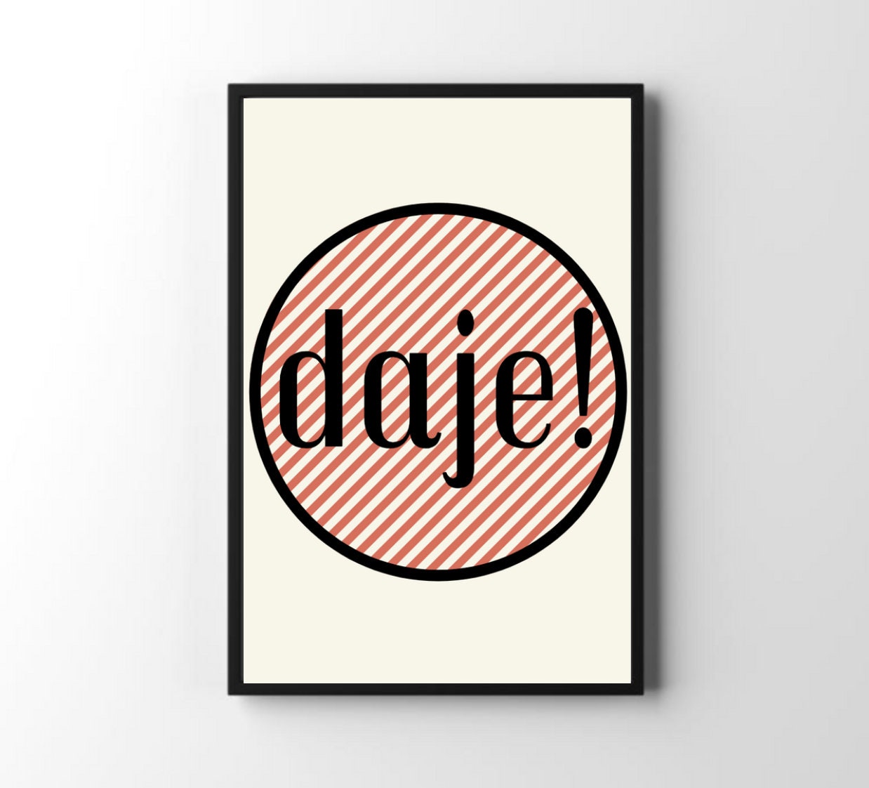 Daje | Italian Print Digital Download | Roman Slang Sign | Ready to ...