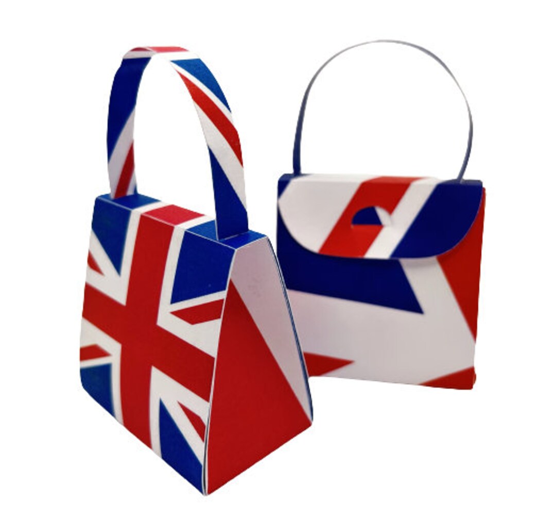 Mini Flag Paper Handbag - UK. Print and Cut Files. Cut Files Are in SVG ...