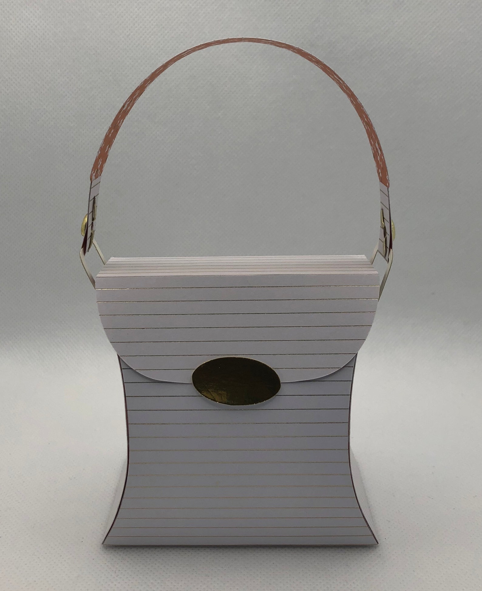 Elegant Paper Handbag With Rounded Sides. Digital Cut Files - Etsy