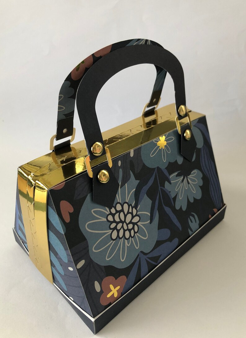 Paper Handbag With Tear Strip Opening. Digital Cut Files for - Etsy