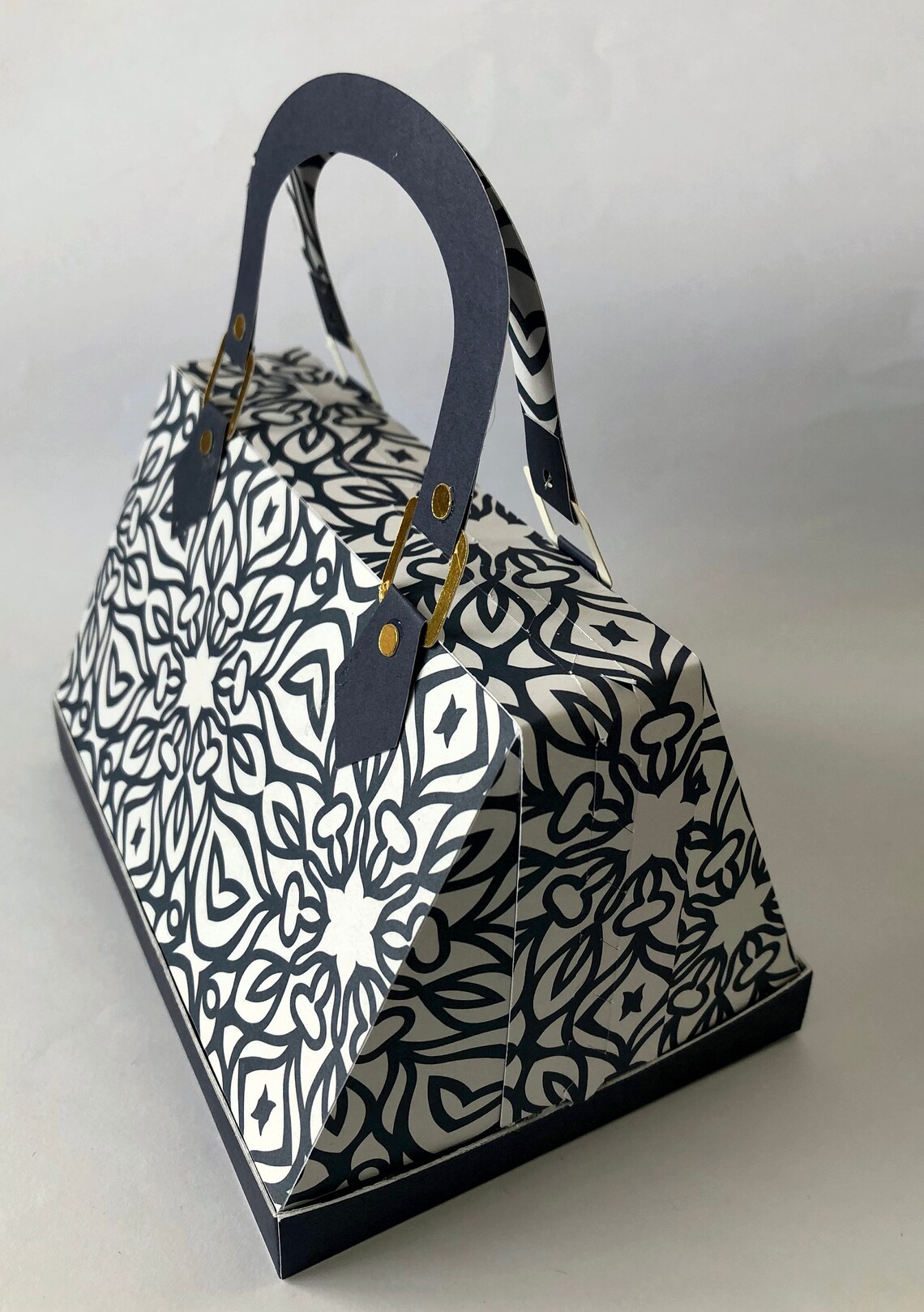 Paper Handbag With Tear Strip Opening. Digital Cut Files for - Etsy