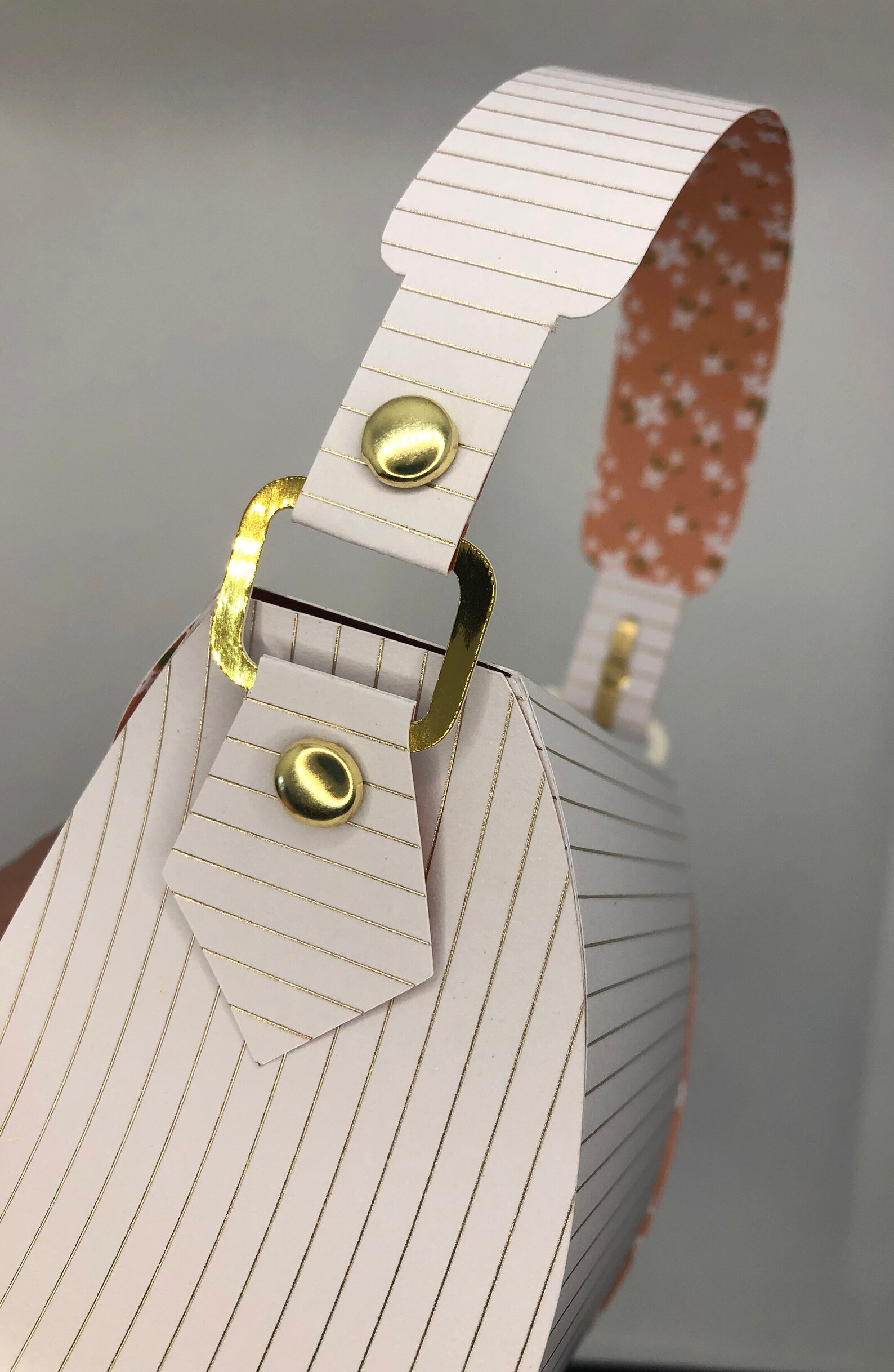 Elegant Paper Handbag With Rounded Sides. Digital Cut Files - Etsy