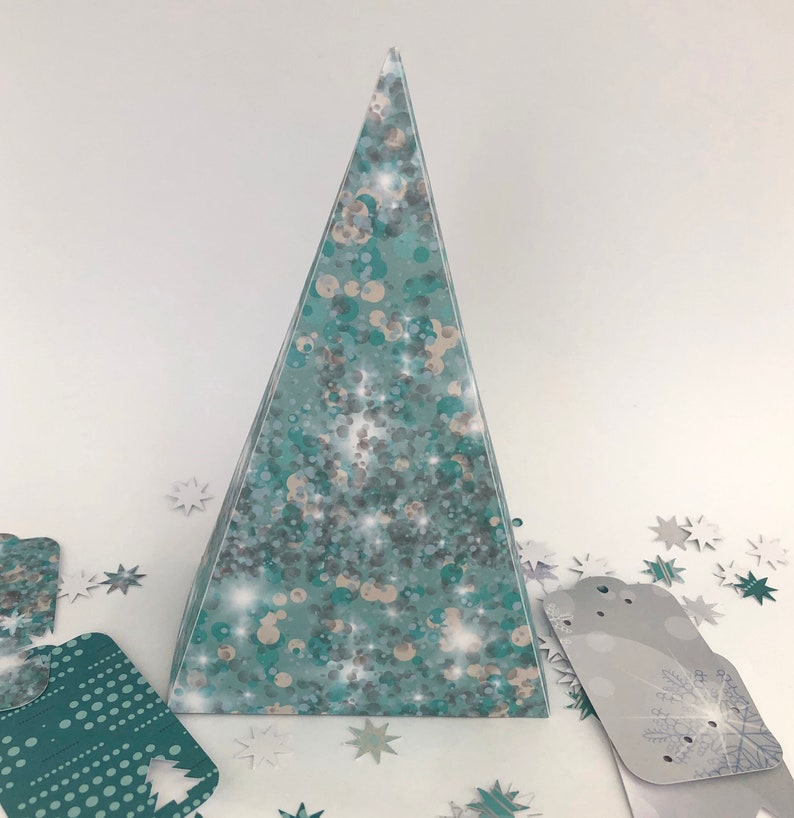 Digital Cut Files for Christmas Tree Gift Box. SVG Coreldraw - Etsy