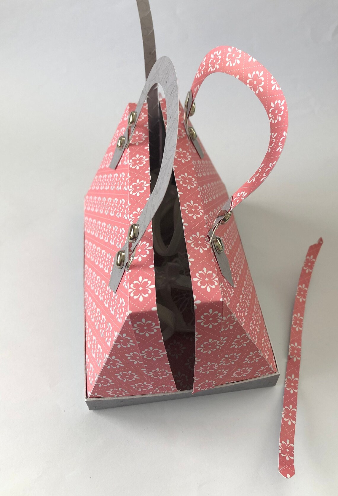 Paper Handbag With Tear Strip Opening. Digital Cut Files for - Etsy