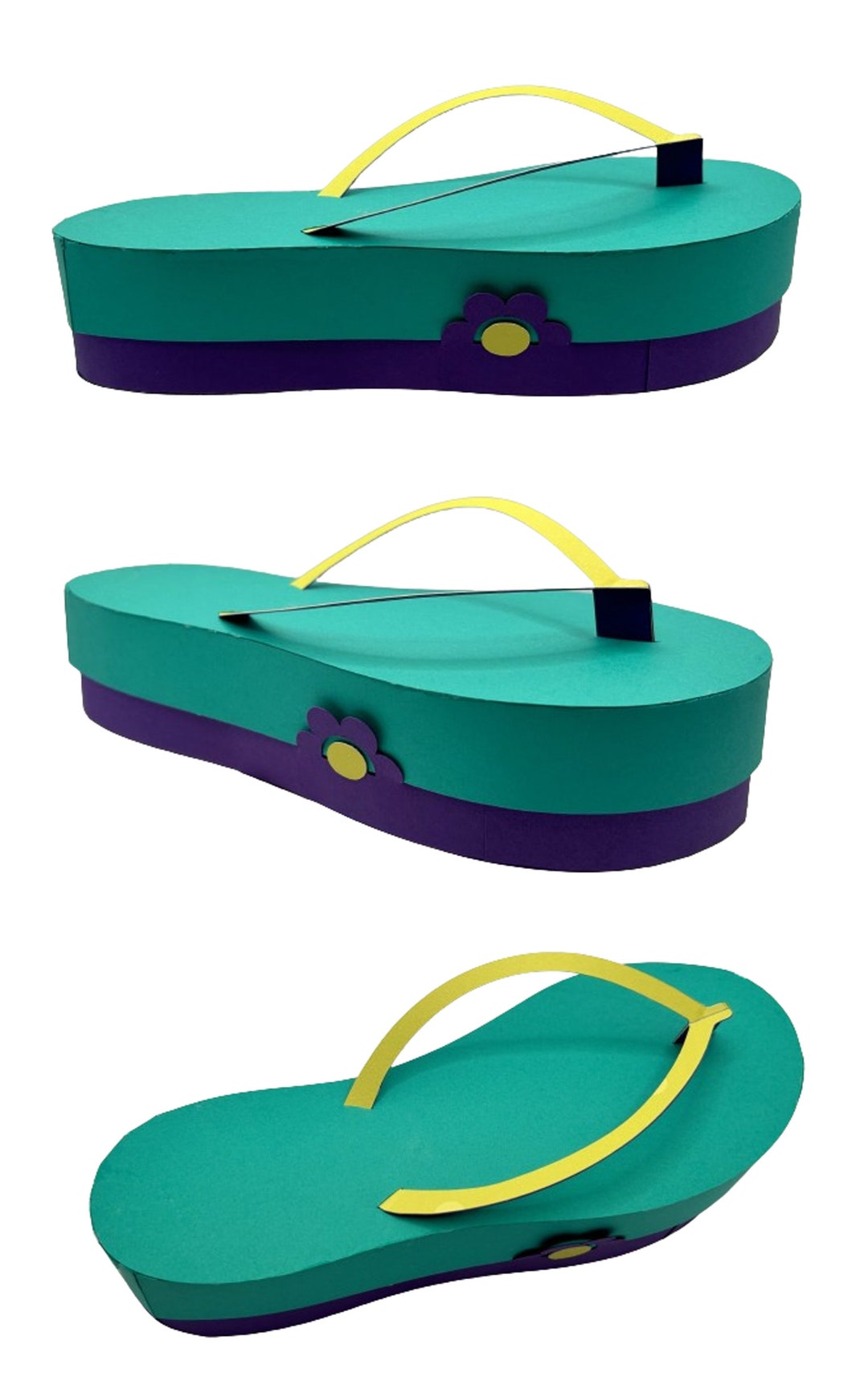 Flip Flop Box and Lid. SVG and Coreldraw Files Included. Photo ...